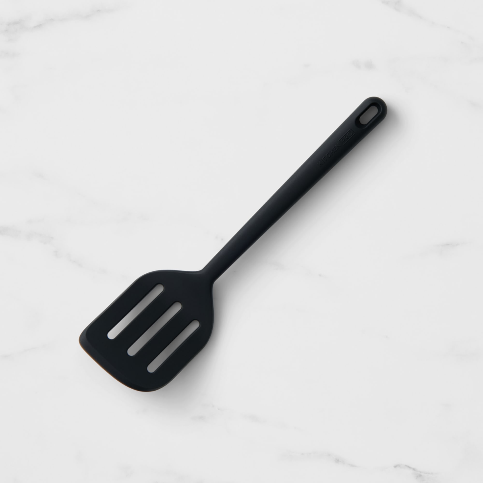 Kitchen Pro Core Silicone Slotted Turner Charcoal | Kitchen Warehouse™