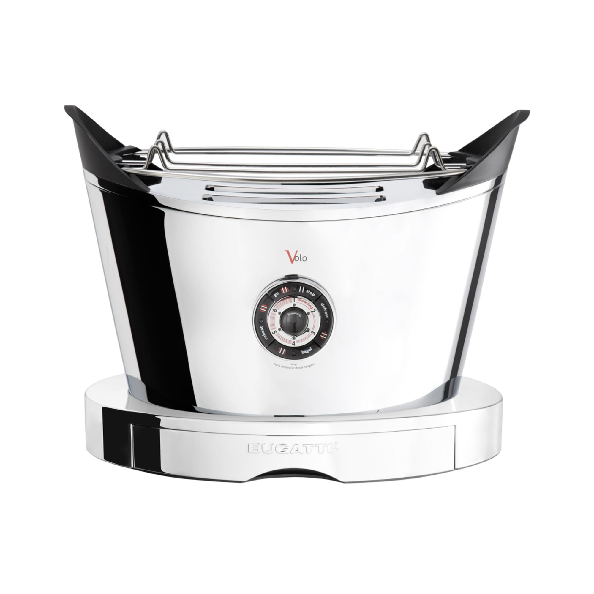 Bugatti Volo 2 Slice Toaster Chrome | Kitchen Warehouse™
