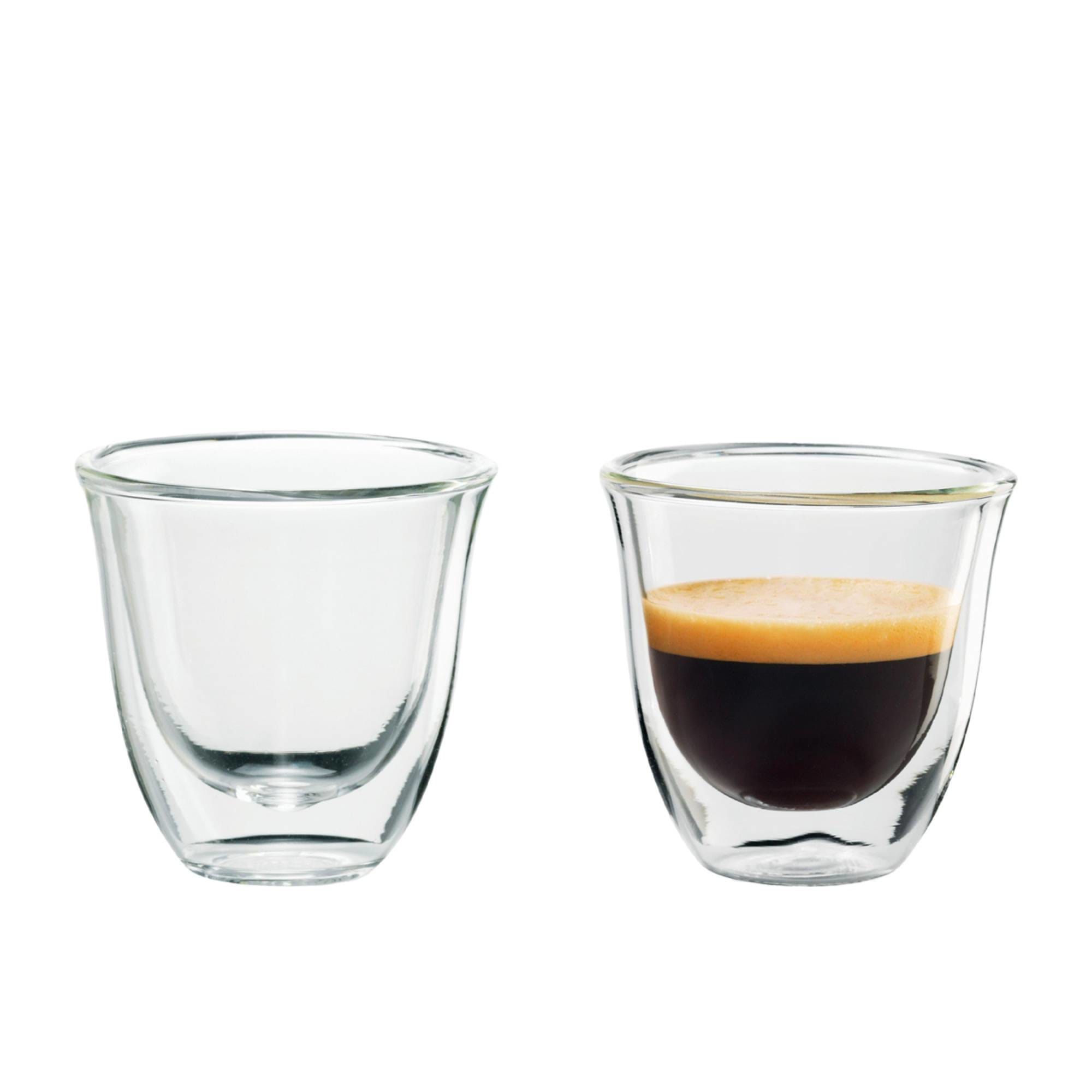 DeLonghi Double Wall Espresso Glasses 90mL Set of 2 | Kitchen Warehouse™