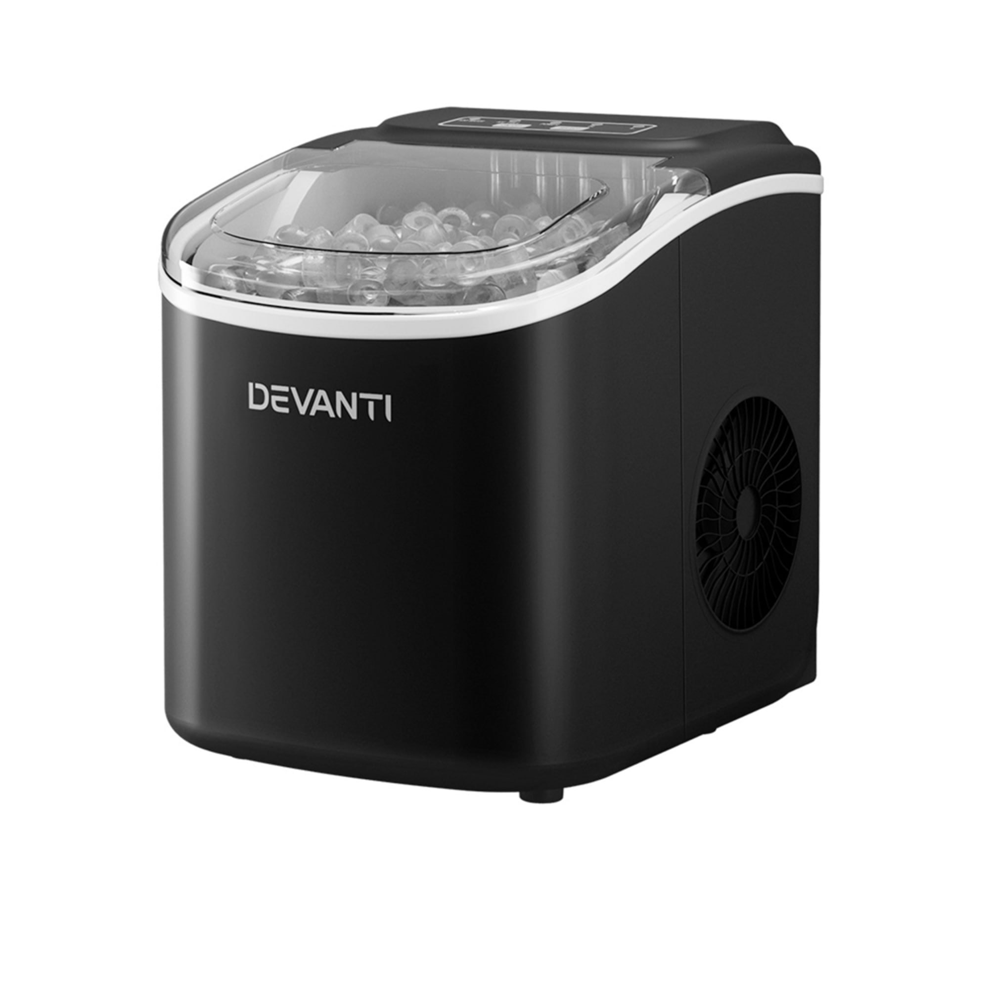 Devanti Portable Ice Maker Machine 1.3L Black | Kitchen Warehouse™