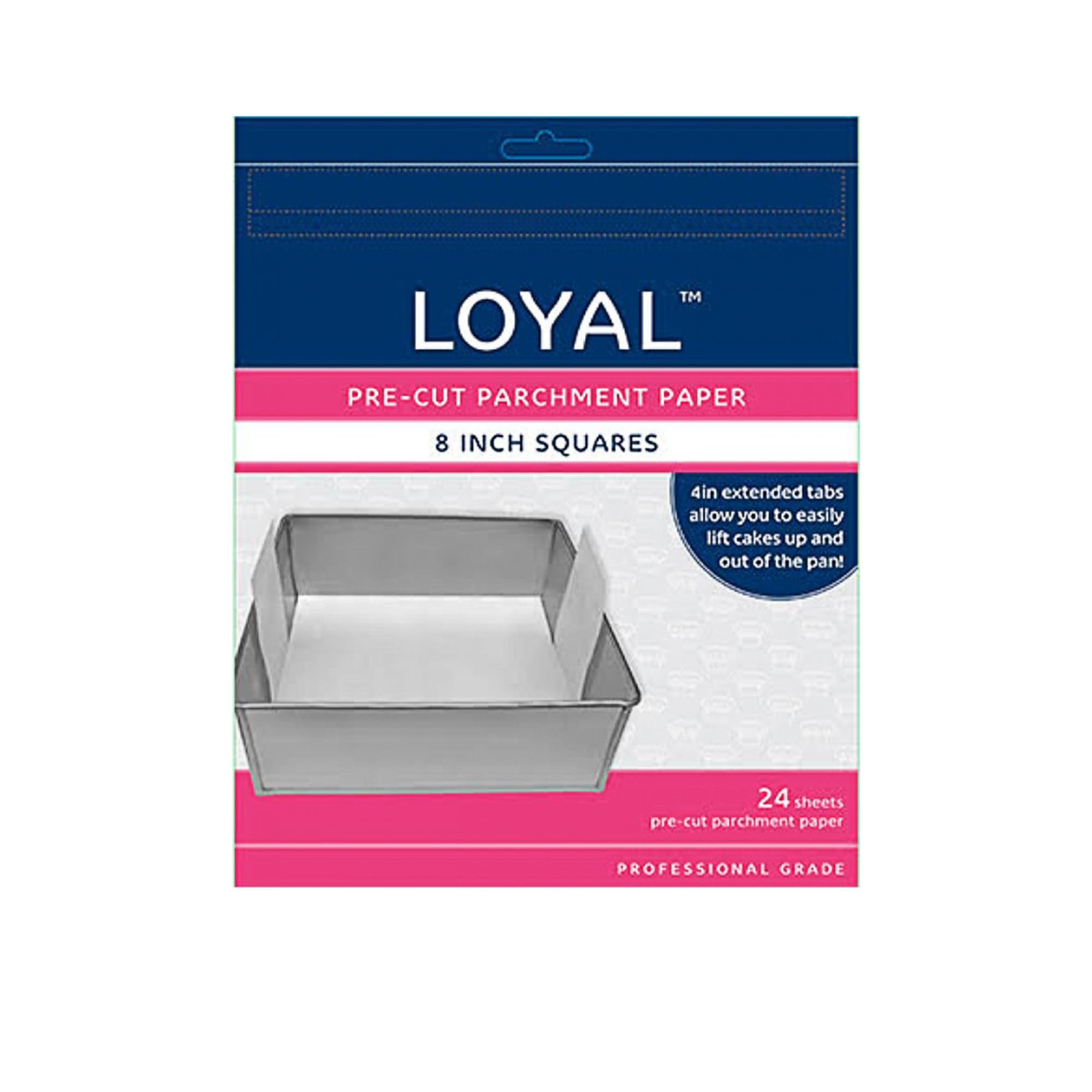 Loyal Square Pre-Cut Parchment Paper with Tabs 20cm | Kitchen Warehouse™