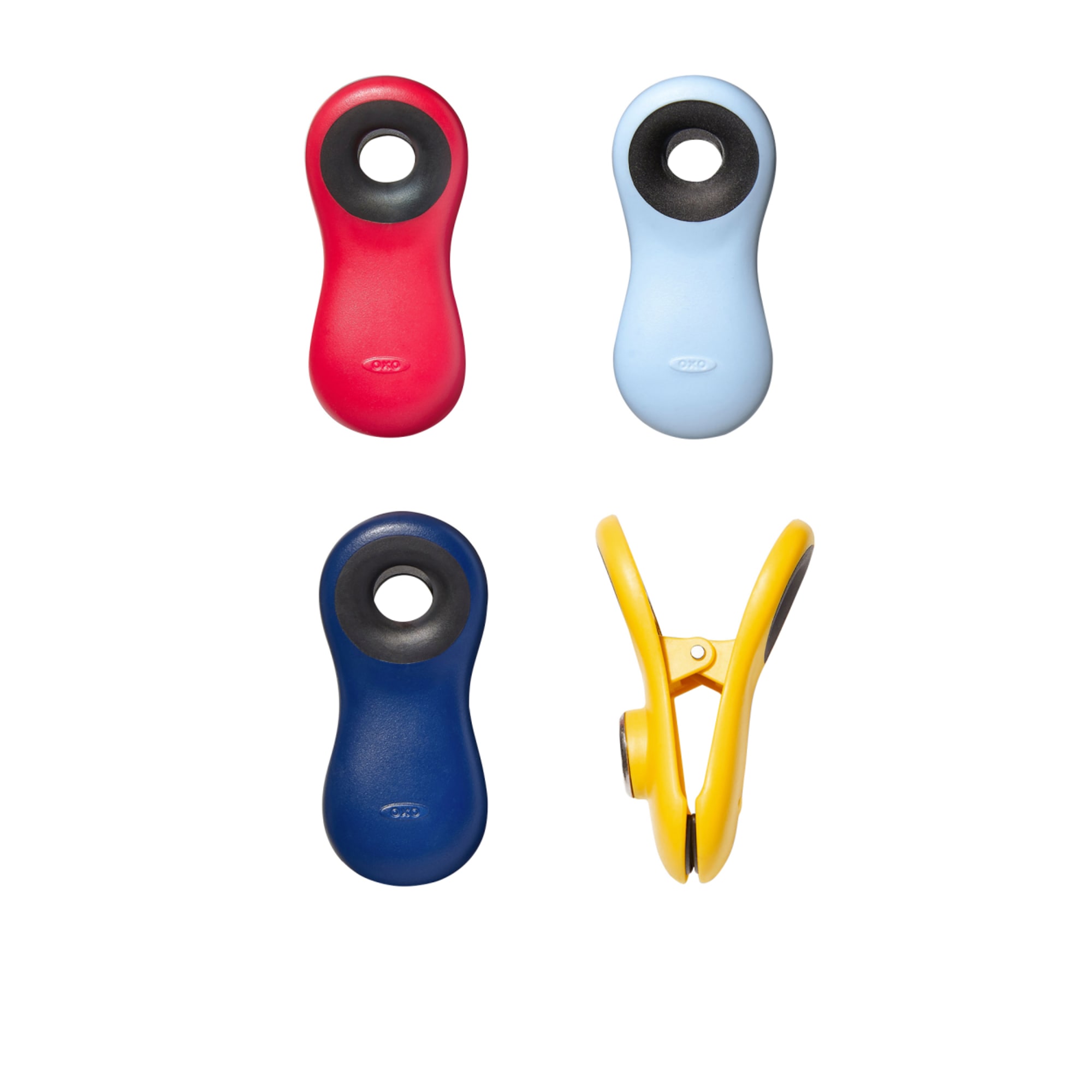 OXO Good Grips Magnetic All Purpose Clip Set of 4 Assorted Colours ...