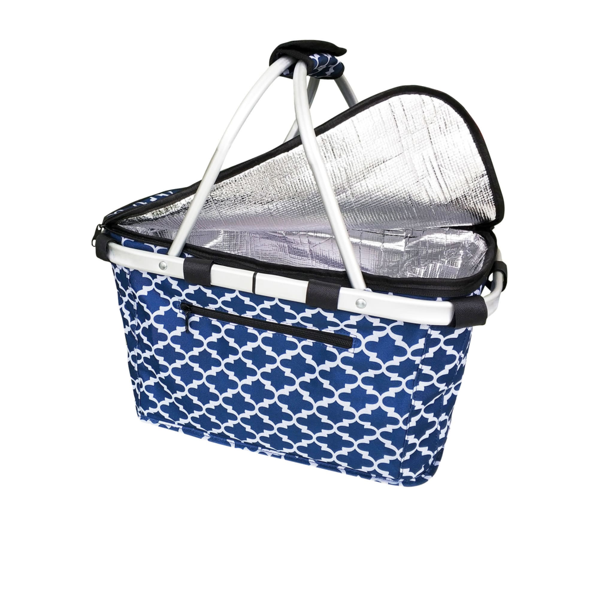 Sachi Carry Basket w/ Lid Moroccan Navy | Kitchen Warehouse™