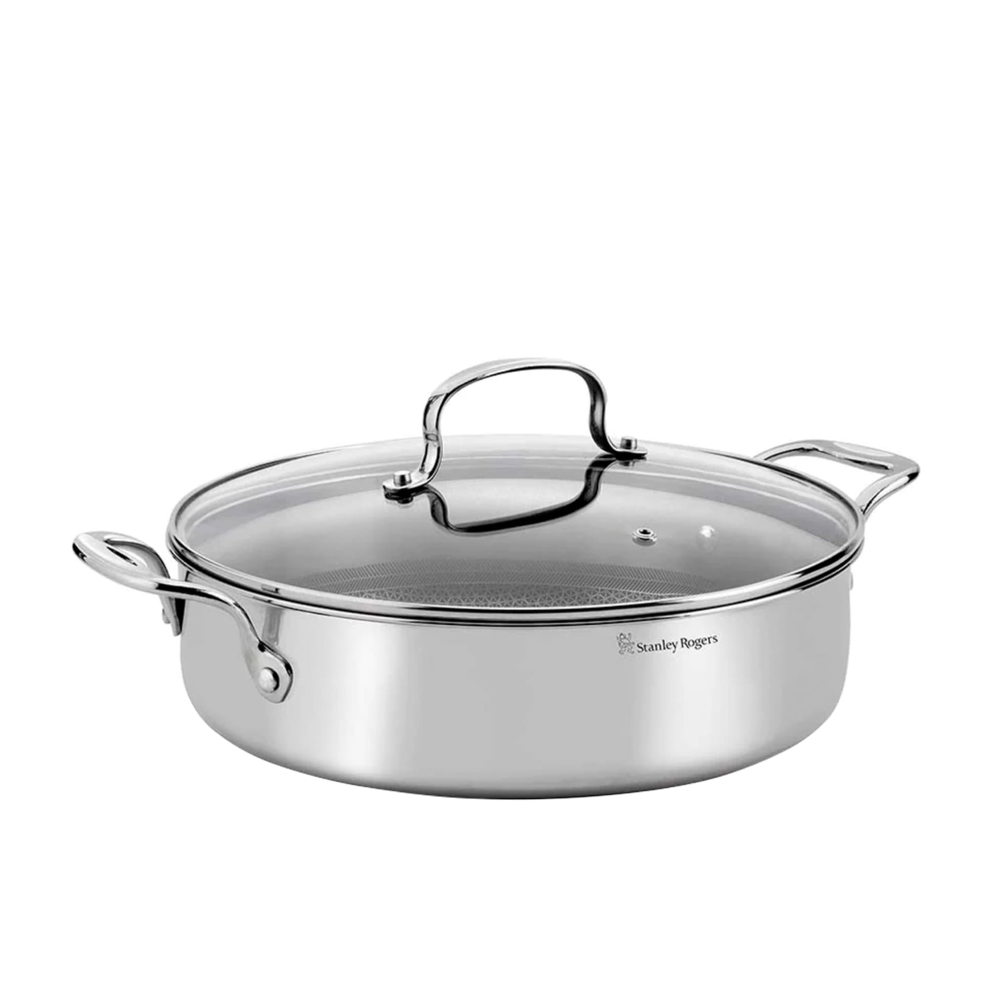 Stanley Rogers SR-Matrix Chefs Pan with Glass Lid 28cm | Kitchen Warehouse™