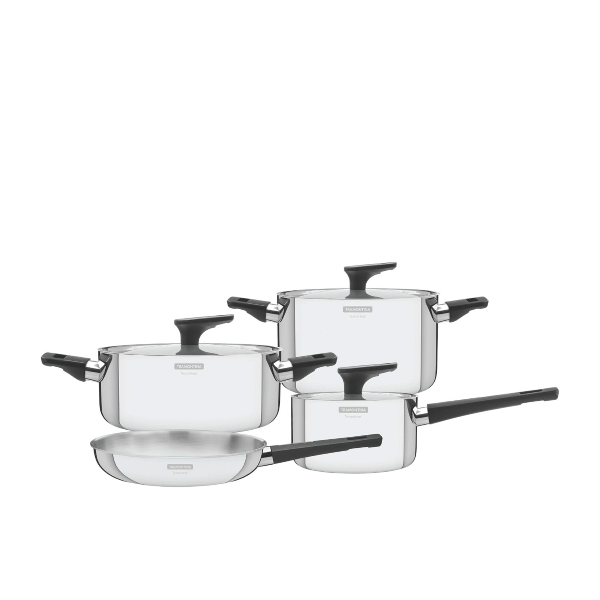 Tramontina Grano Collection 4pc Stainless Steel Cookware Set | Kitchen ...