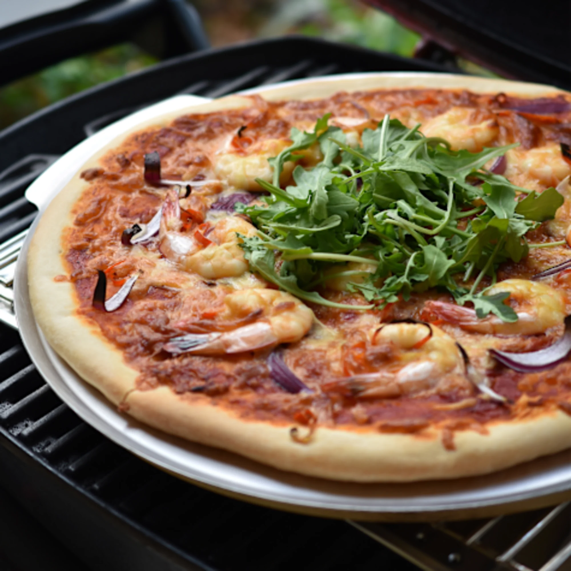 how to cook pizza on weber baby q